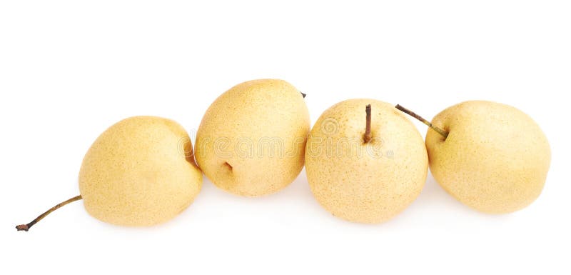 Four Yellow Pears Composition Isolated Stock Image - Image of dessert ...