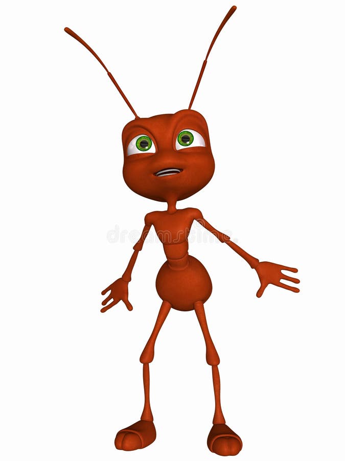 Fourmi de Toon illustration stock. Illustration du animal - 16553832