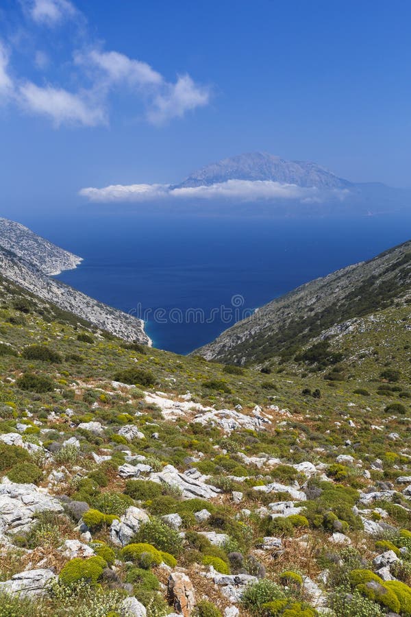 Fourni Island. stock image. Image of aegean, coast, chrysomilia - 121552105