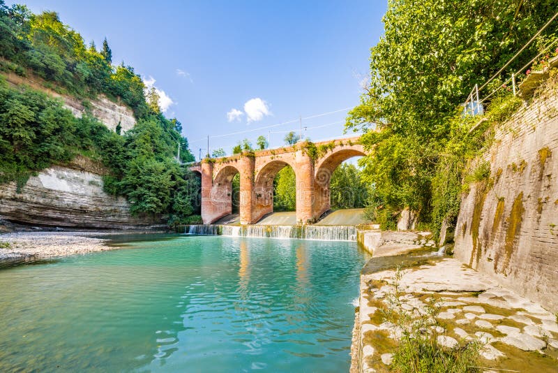 Fourteenth Century Bridge in Masonry Stock Photo - Image of buildings ...