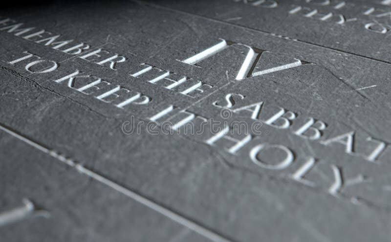 The Fourth Commandment stock illustration. Illustration of catholic ...