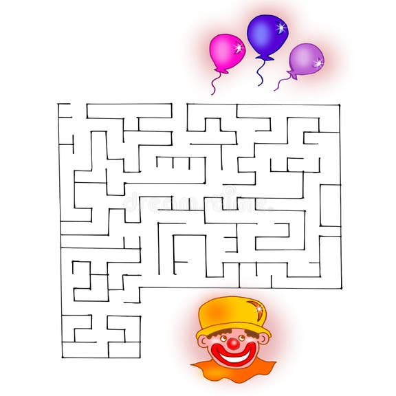 Clown Maze Stock Illustrations – 182 Clown Maze Stock Illustrations ...