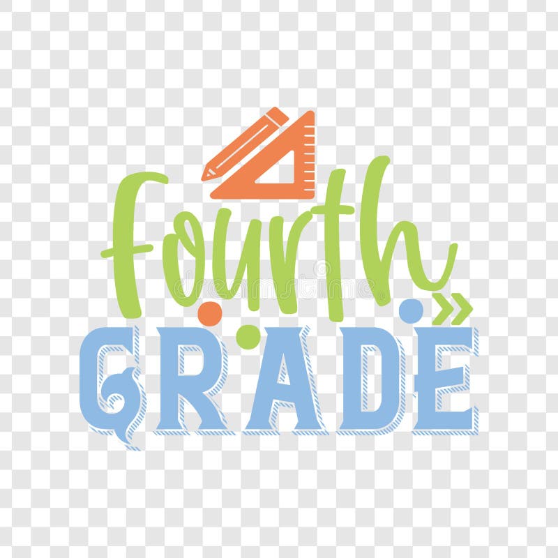 Fourth Grade Stickers Vector Stock Vector - Illustration of cristmas ...