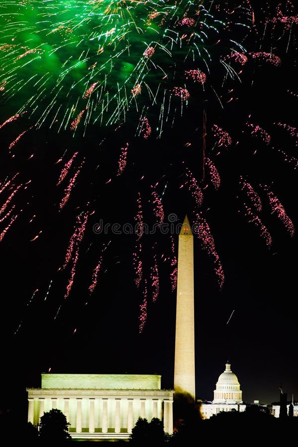 Fireworks Over Washington Dc Stock Photos - Free & Royalty-Free Stock ...