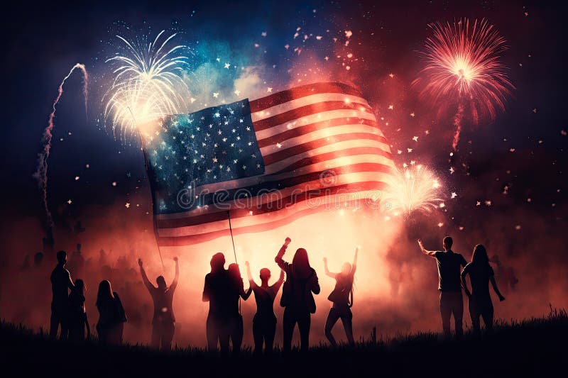 Fourth of july concept stock illustration. Illustration of party ...