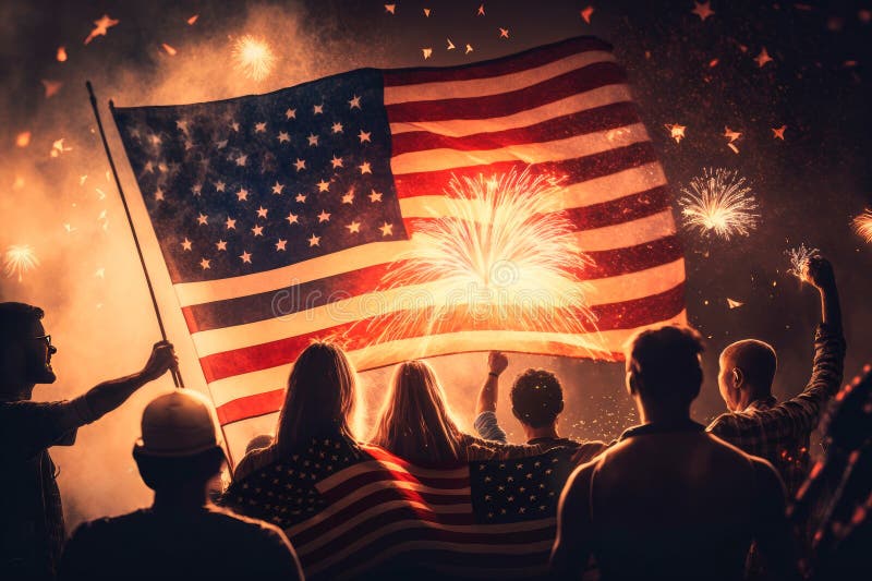 Fourth of july concept stock illustration. Illustration of democracy ...
