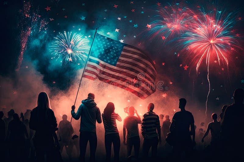 Fourth of july concept stock illustration. Illustration of democracy ...