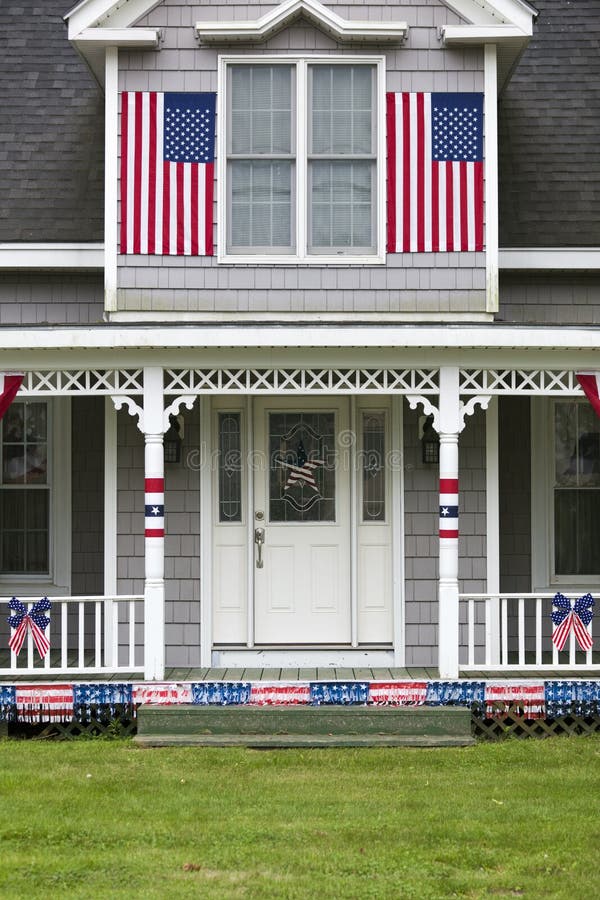 Fourth of July Decorations stock photo. Image of house - 22333902