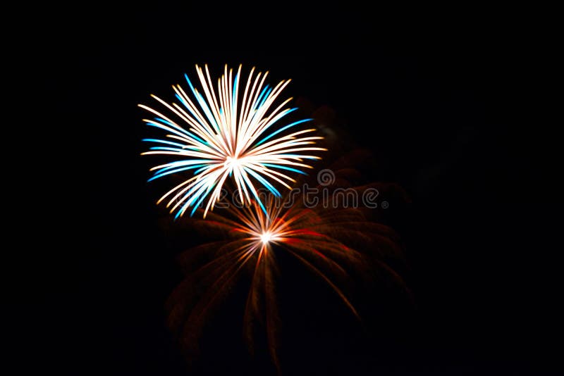 Fourth of July Fireworks stock photo. Image of closeup - 94409592