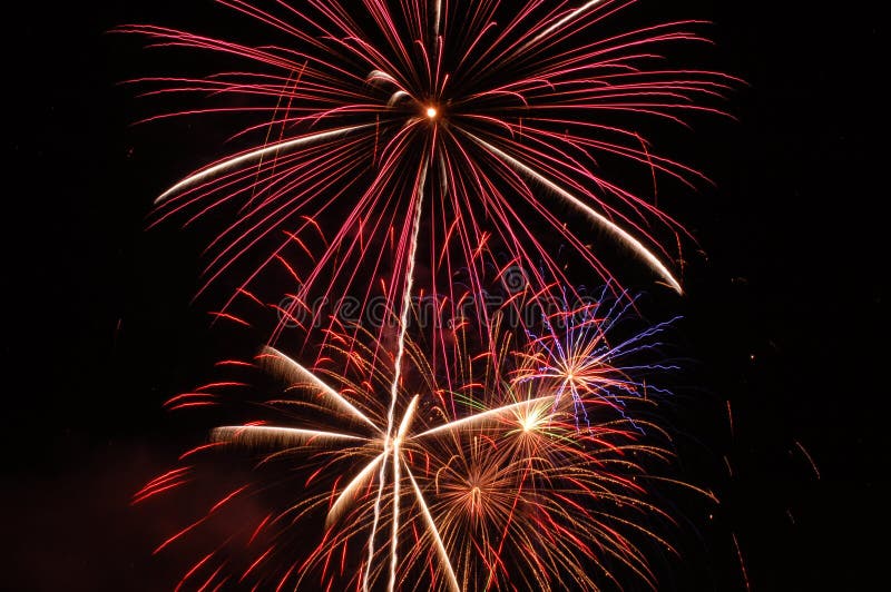 Fourth July Word and Fireworks As Symbol for America and Patriot Stock ...