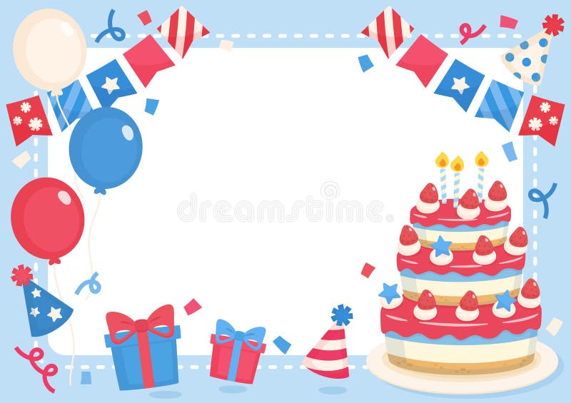 Fourth july party frame 2 stock vector. Illustration of colorful ...