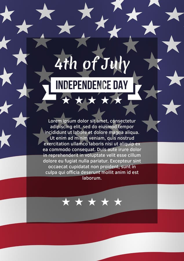 Fourth of July poster. stock vector. Illustration of font - 94515247