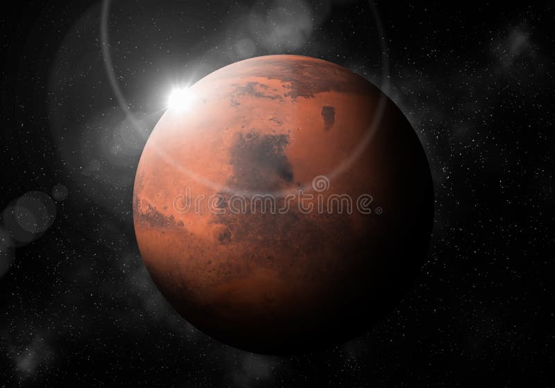 Fourth Planet from the Sun is Mars ,Solar System Planetarium Stock ...