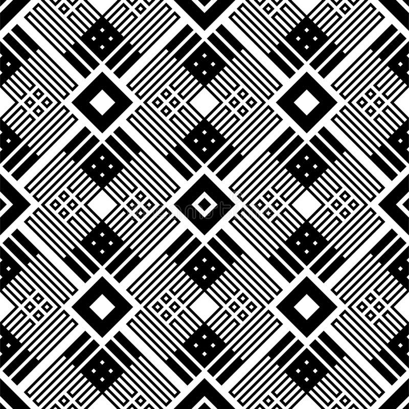 Complicated Monochrome Oblique Seamless Pattern | Zigper Series Stock ...