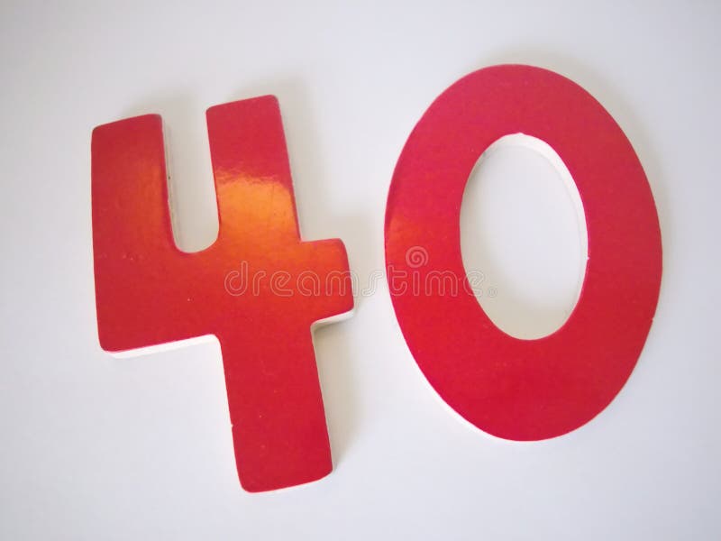 Fourty stock image. Image of colors, letter, learn, subtract - 59327