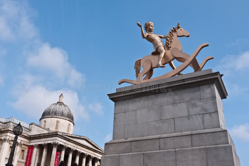 Fouth Plinth Trafalgar Square Editorial Stock Photo - Image of ...
