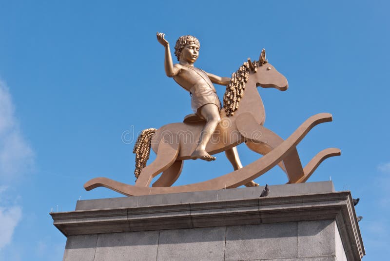 Fouth Plinth Trafalgar Square Editorial Image - Image of rocking ...