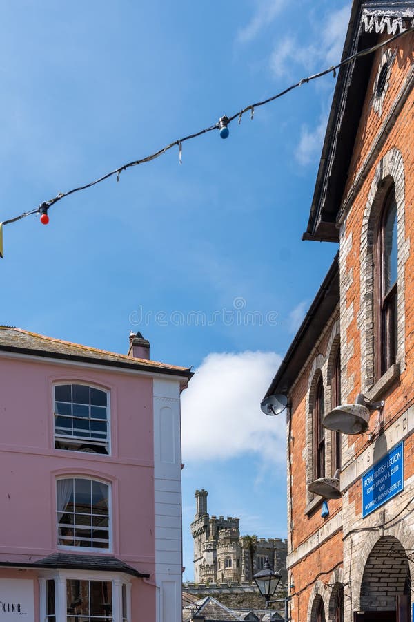 Street Scene in Fowey, Cornwall on May 7, 2024 Editorial Photography ...