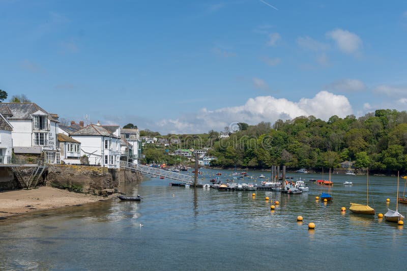 View of the Harbour Area in Fowey, Cornwall on May 7, 2024 Editorial ...