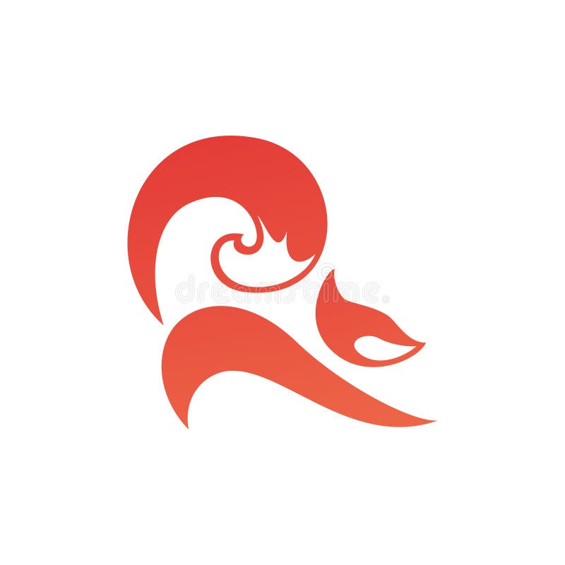 Fox abstract logo stock vector. Illustration of drawing - 98793051