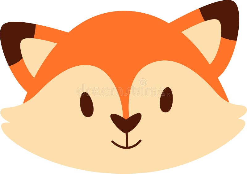 Fox Animal Face stock vector. Illustration of face, design - 284232613
