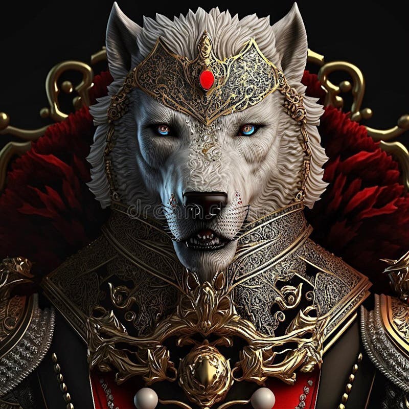 A fox with armor gold stock illustration. Illustration of monument ...