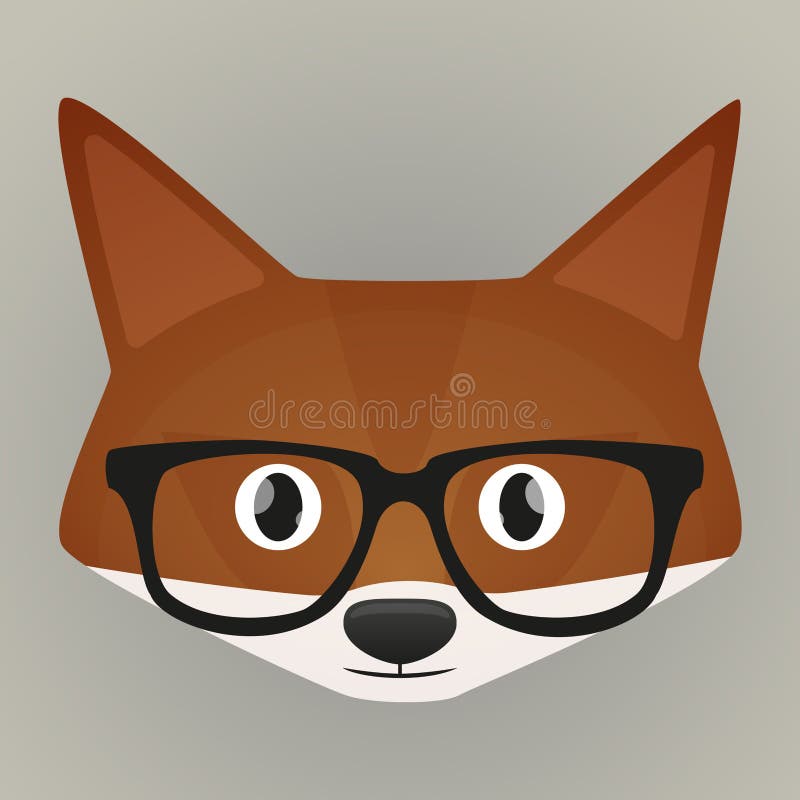 Fox avatar stock illustration. Illustration of comic - 45383565