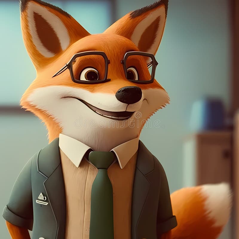 Fox in a box fox stock illustration. Illustration of tail - 295253597