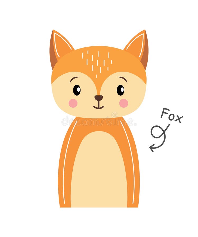 Fox . Cartoon character stock vector. Illustration of doodle - 267273958