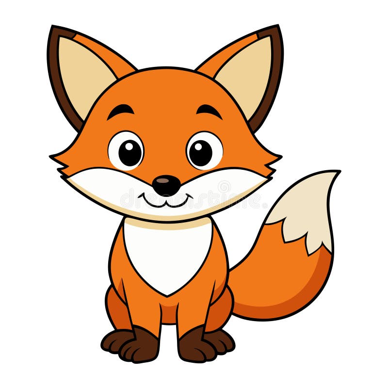 Fox cartoon image stock vector. Illustration of design - 358860172