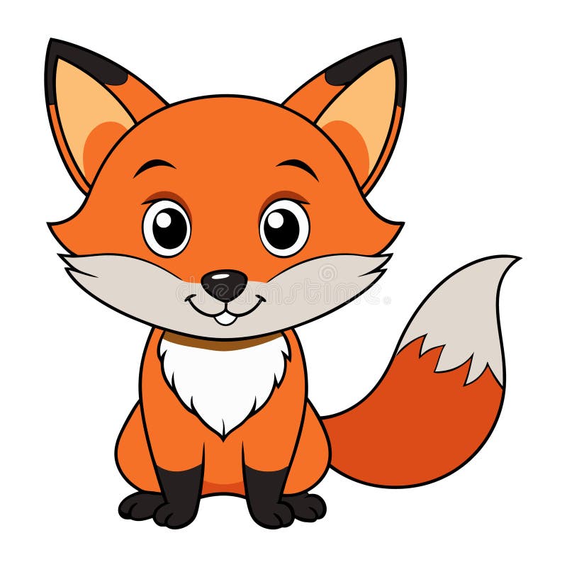 Fox cartoon image stock vector. Illustration of vector - 358860330