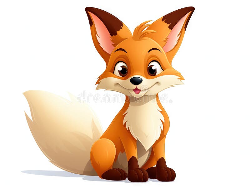 Fox cartoon stock illustration. Illustration of majestic - 293681286