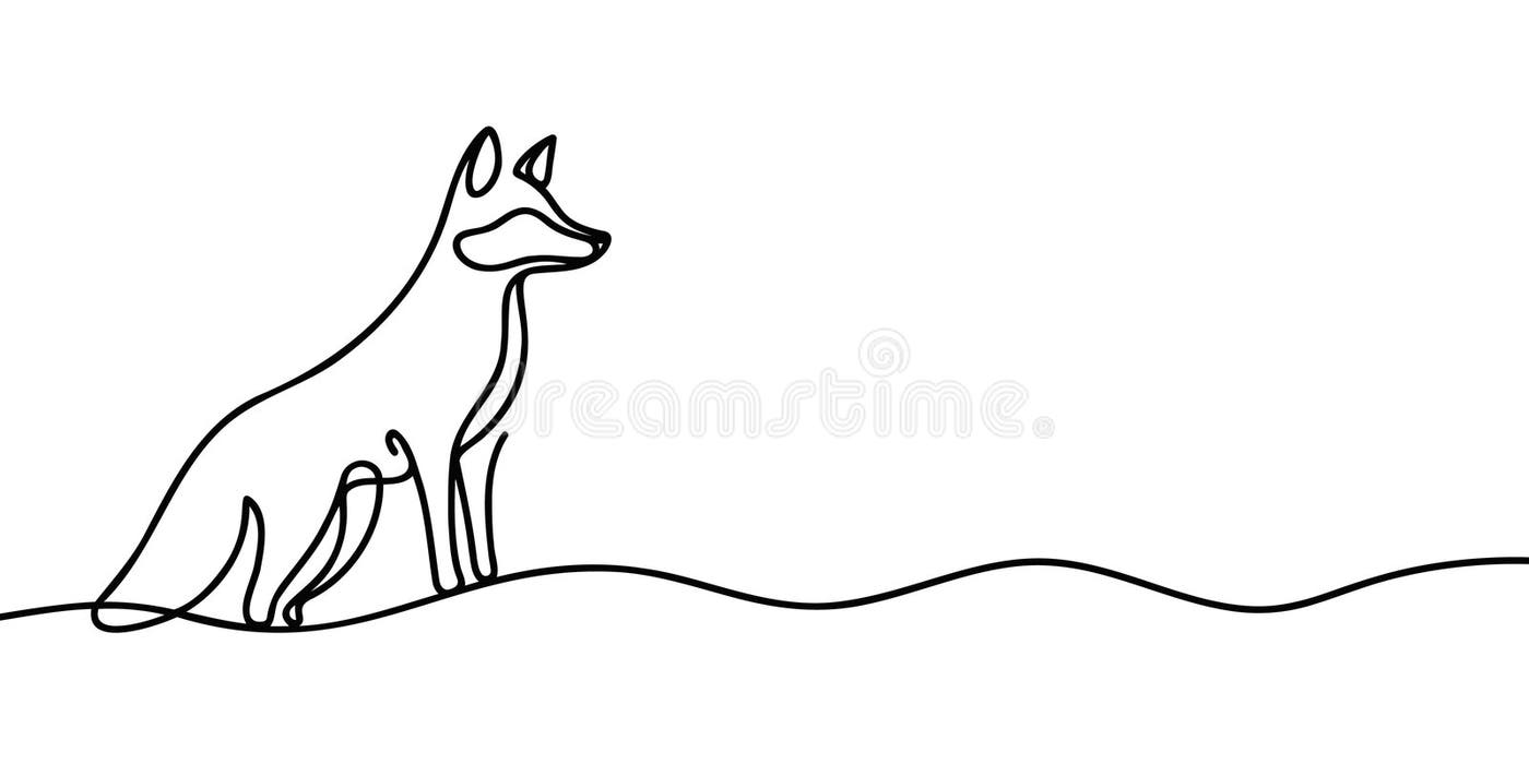Fox Line Drawing Stock Illustrations – 10,844 Fox Line Drawing Stock ...