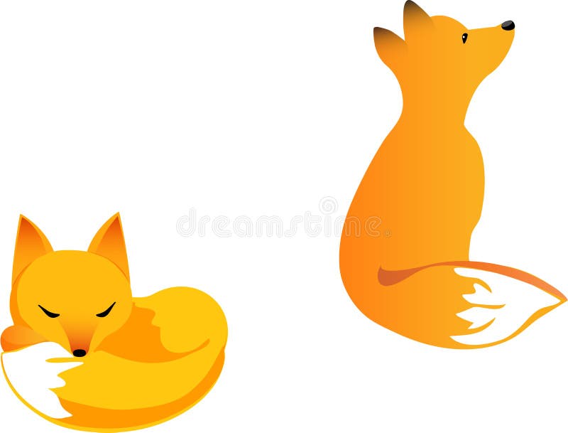 Vector Image of an Fox Design Stock Vector - Illustration of clip ...