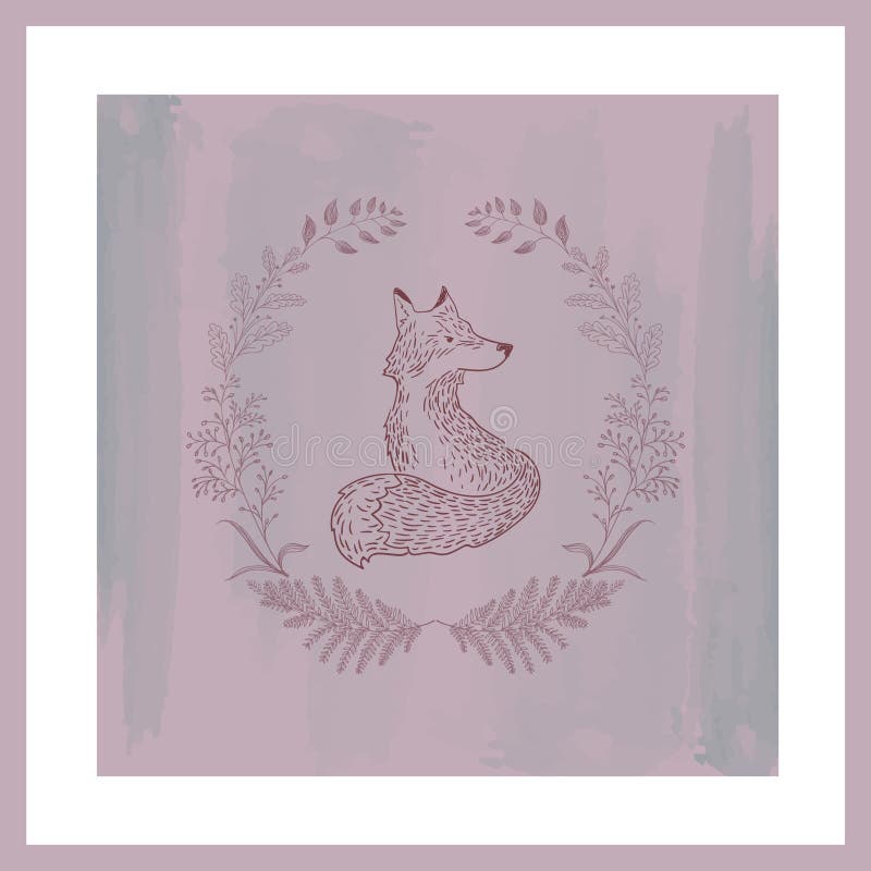 Fox Design. Vector Illustration Decorative Design Stock Vector ...