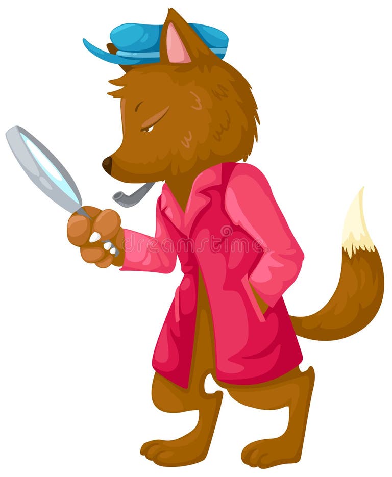 Cartoon Detective Fox Stock Illustrations – 45 Cartoon Detective Fox ...