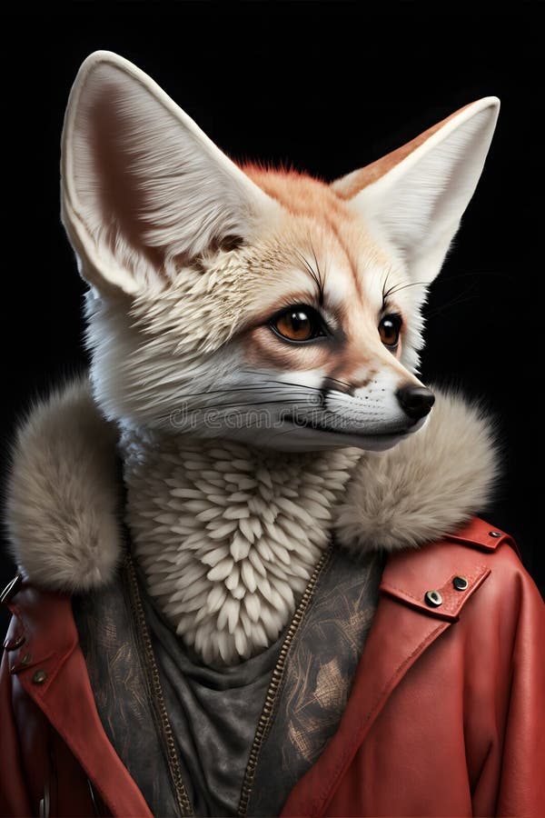 Fox Dressed As a Human Created with Generative AI Technology Stock ...