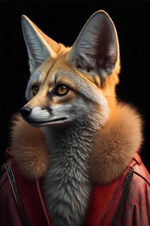 Fox Dressed As a Human Created with Generative AI Technology Stock ...