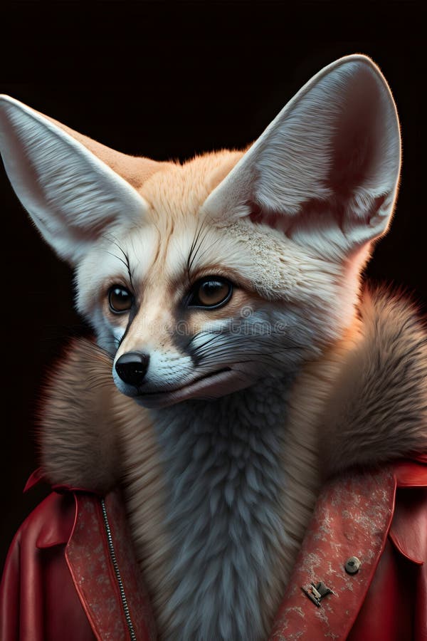 Fox Dressed As a Human Created with Generative AI Technology Stock ...