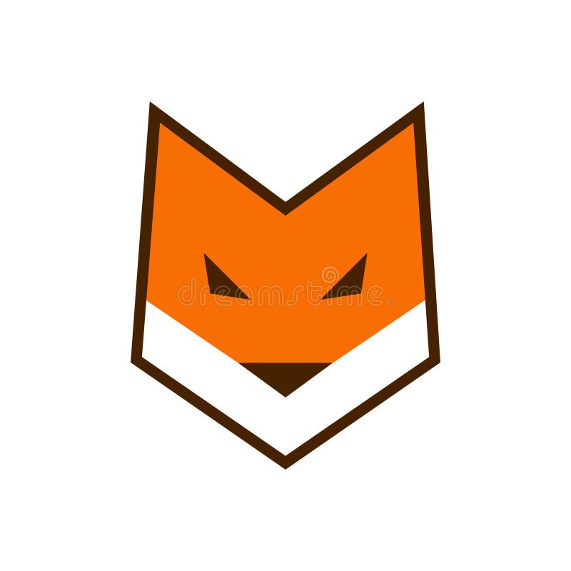 Fox Face Logo. Vector Icon Illustration Isolated on the White ... Fox Face Logo. Vector Icon Illustration Isolated on the White ...