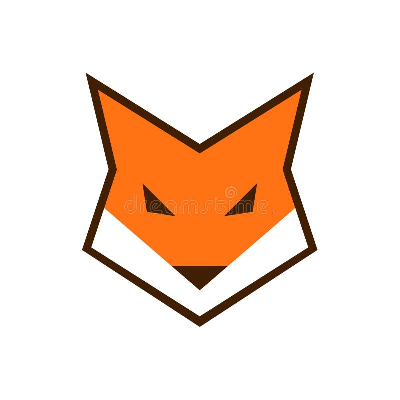 Fox Face Logo. Vector Icon Illustration Isolated on the White ... Fox Face Logo. Vector Icon Illustration Isolated on the White ...
