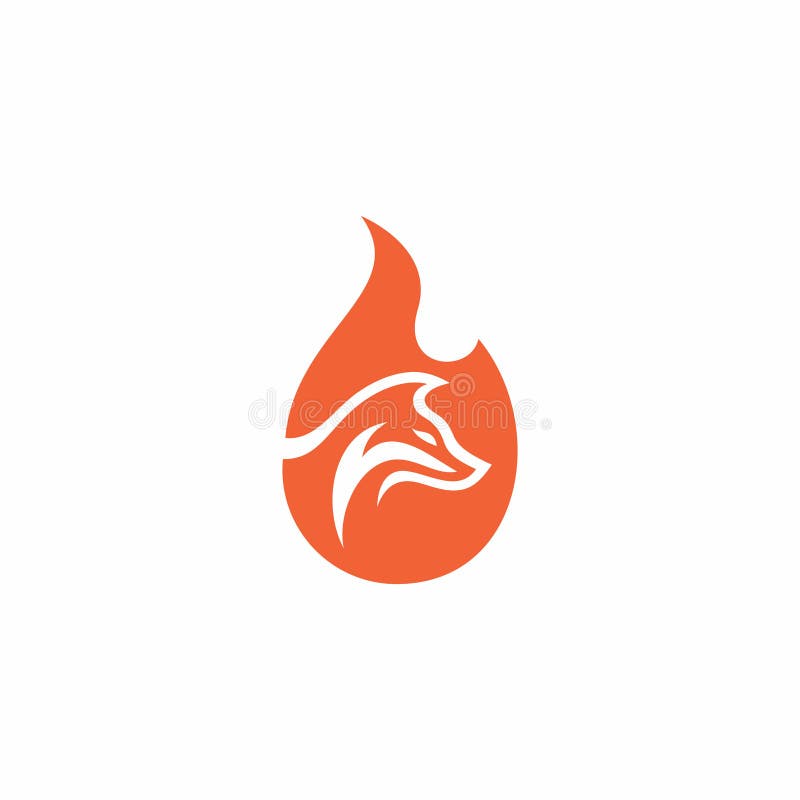 Fox Fire Logo Design. Fox Icon. Fox Illustration Vector Stock Vector ...