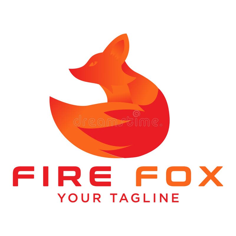 Fox Fire Logo Vector Design Template Basic RGB Stock Illustration ...