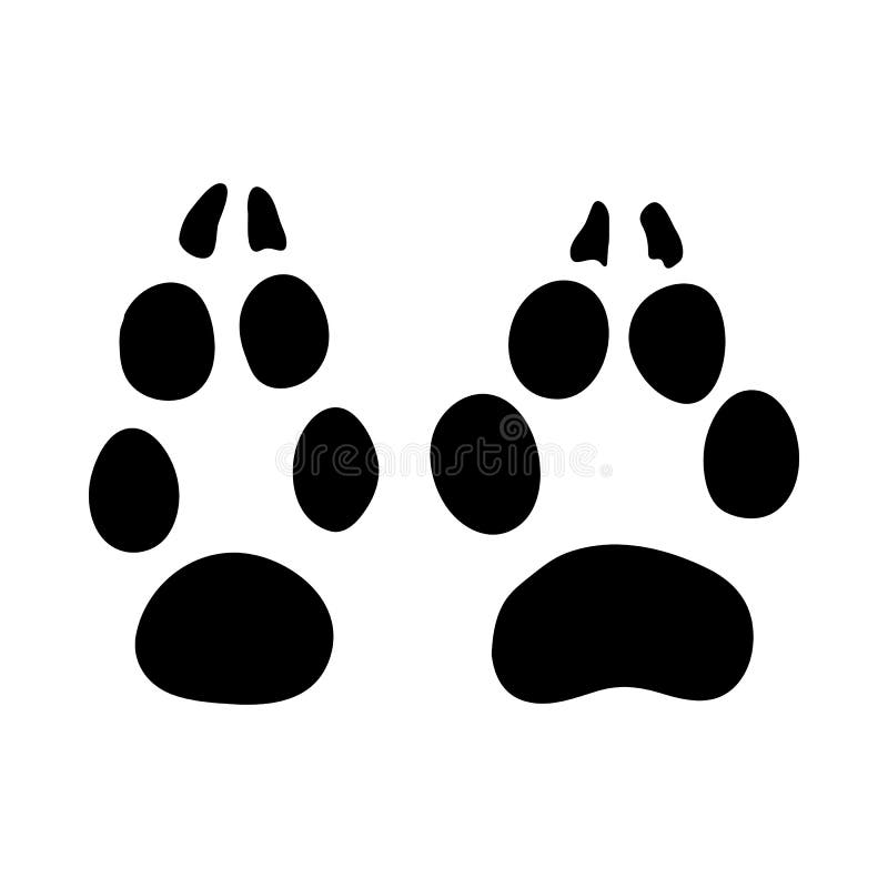 Fox Footprint stock vector. Illustration of pattern - 147531190