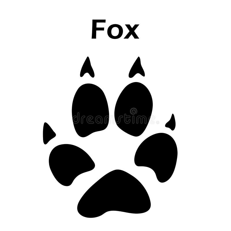 Fox Footprint Stock Illustrations – 921 Fox Footprint Stock ...