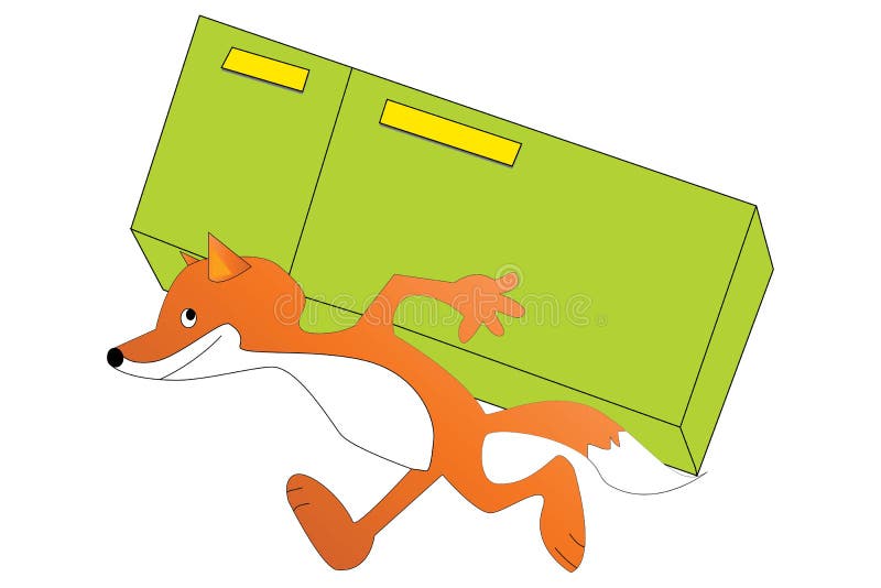 Fox In A Box Clipart Images