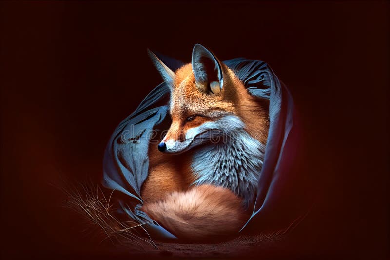 Curled Fox Up Stock Illustrations – 64 Curled Fox Up Stock ...