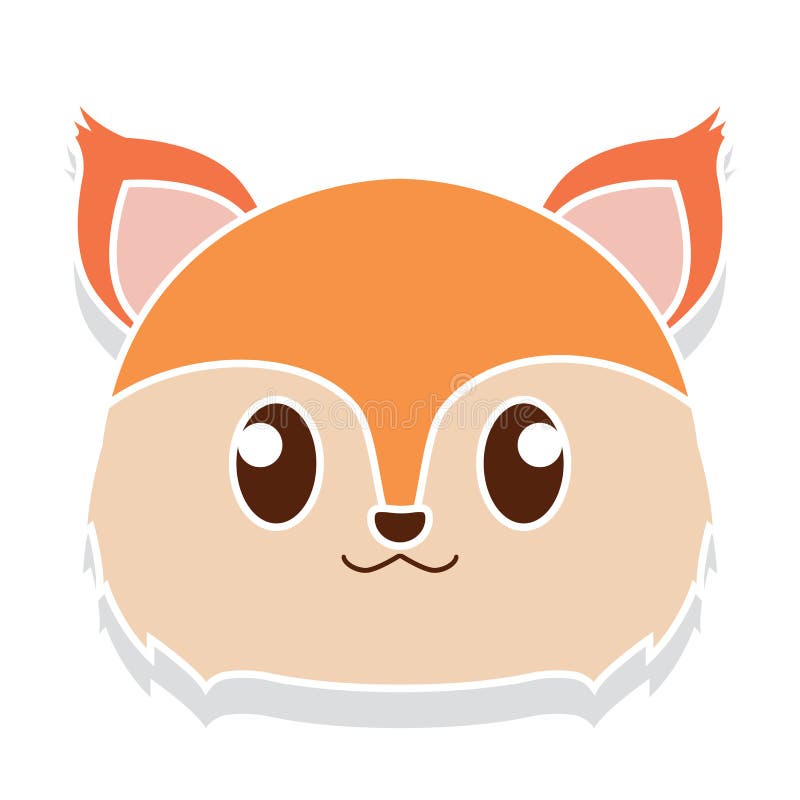 Fox head cartoon stock vector. Illustration of wild - 193509069