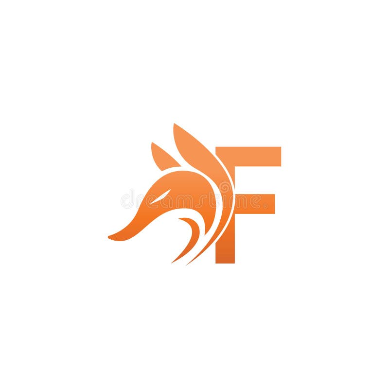Fox Head Icon Combination with Letter F Logo Icon Design Stock Vector ...