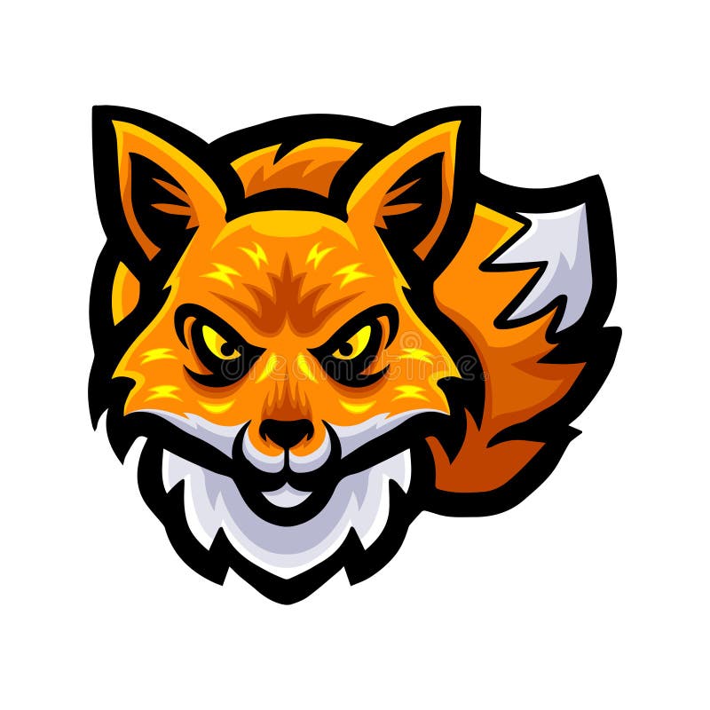 Fox Head Logo Mascot Design Stock Vector - Illustration of character ...